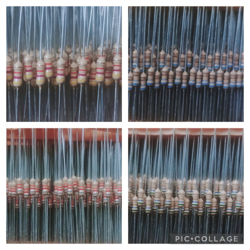 Jual 10 biji RESISTOR 1/2 WAT BODY 1/4, WAT WARNA KUNING | Shopee Indonesia
