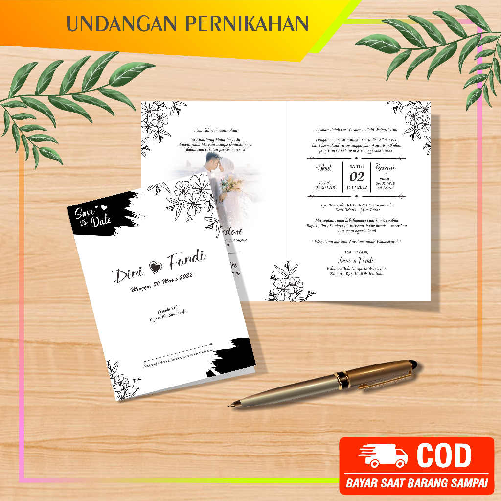 Jual Undangan pernikahan aesthetic unik H11 | Shopee Indonesia