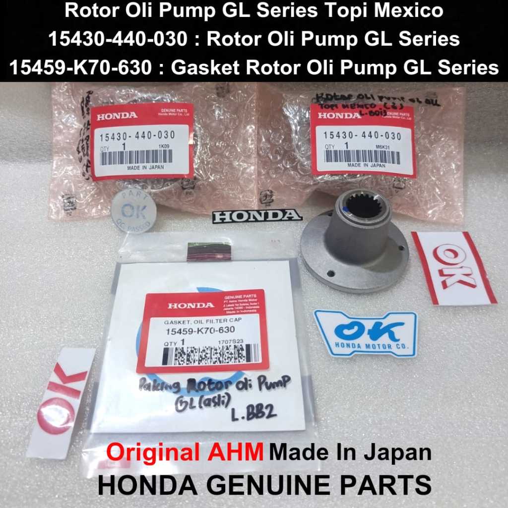 Jual 15430 440 030 ROTOR OLI PUMP TOPI MEXICO GL Series ORIGINAL AHM ...