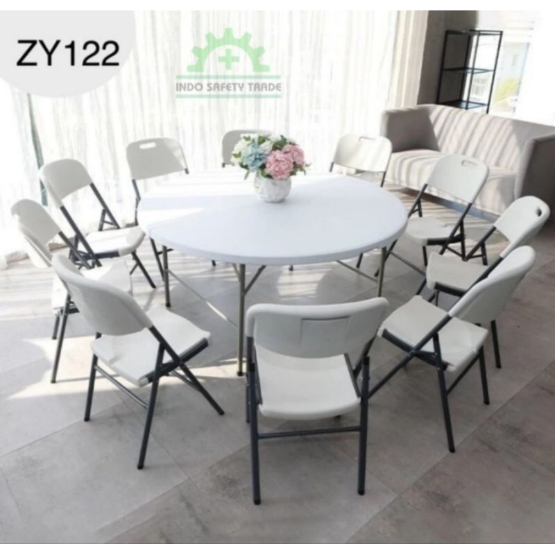 Jual Meja Bulat Lipat Portable ZY122 Meja Bulat Serbaguna Meja ...