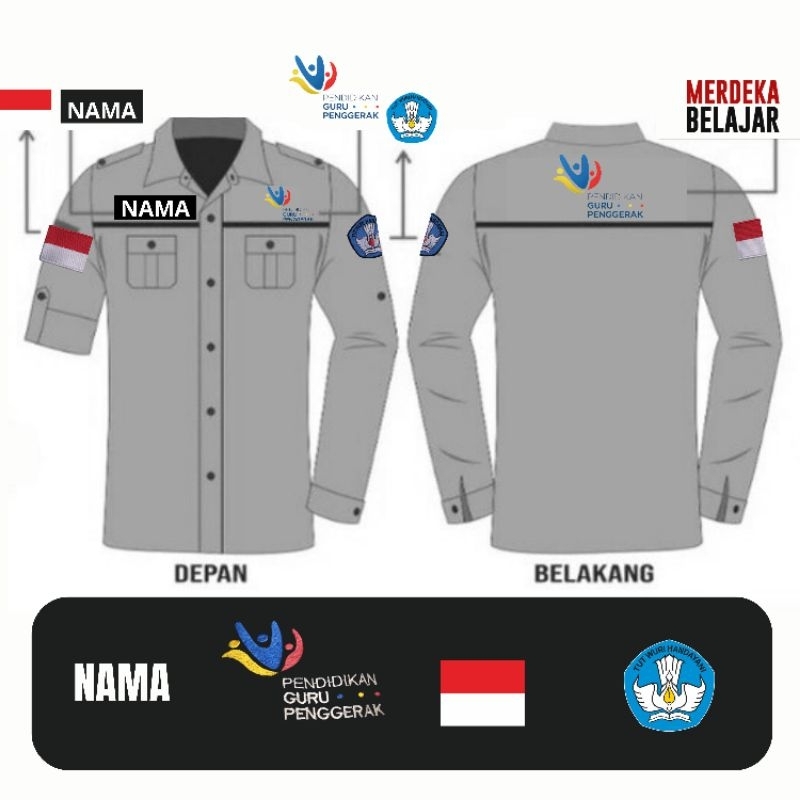 Jual guru penggerak kemeja guru penggerak SYP seragam guru penggerak SYP PDH Guru Penggerak SYP ...