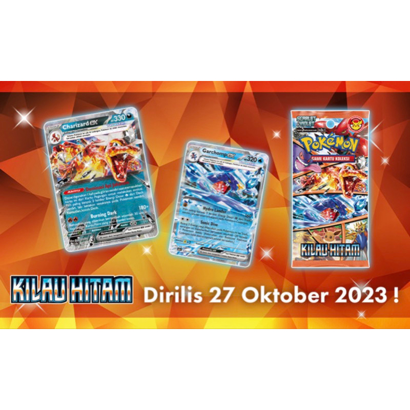 Jual Kartu Pokemon TCG Indonesia Original Booster Pack - Kilau Hitam | Shopee Indonesia