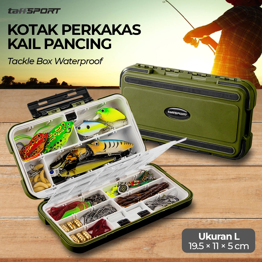 Jual Kotak kail box pancing portable Multi sekat peralatan mancing umpan ikan | Shopee Indonesia