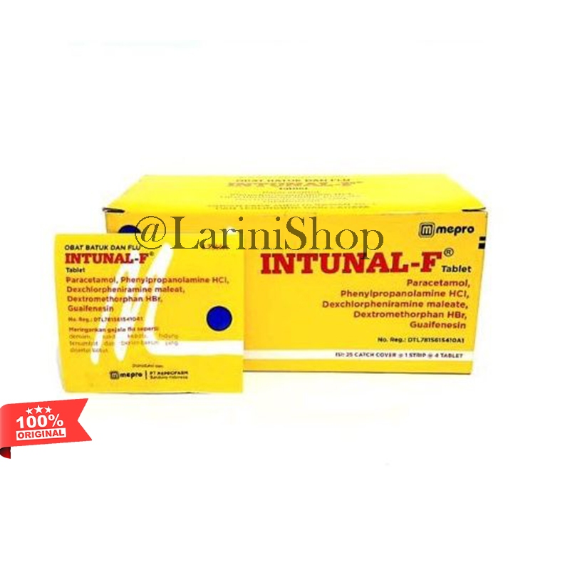 Jual INTUNAL F ISI 4 TABLET- OBAT BATUK PIEK | Shopee Indonesia