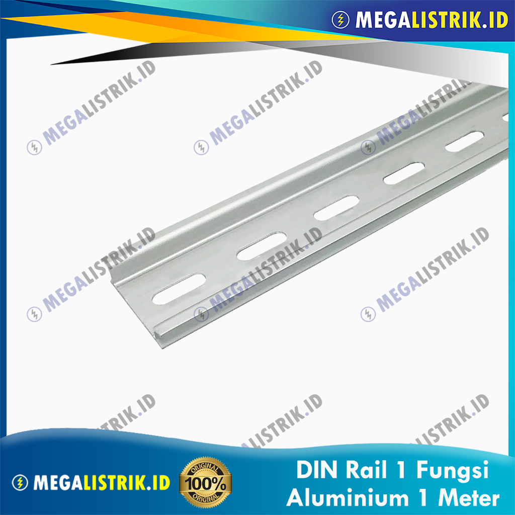 Jual REL MCB ( 1 METER ) / DIN RAIL ALUMINIUM ( 1M ) / REL OMEGA 1 ...
