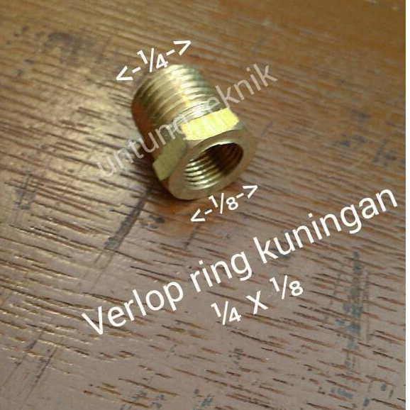 Jual Verlop ring kuningan 1/4 x 1/8 | Shopee Indonesia