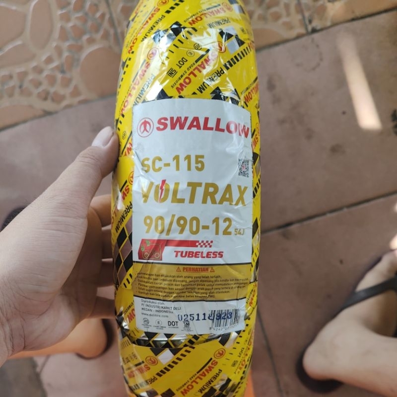 Jual ban luar swallow tubeles 90/90-12 voltrax sc115 | Shopee Indonesia