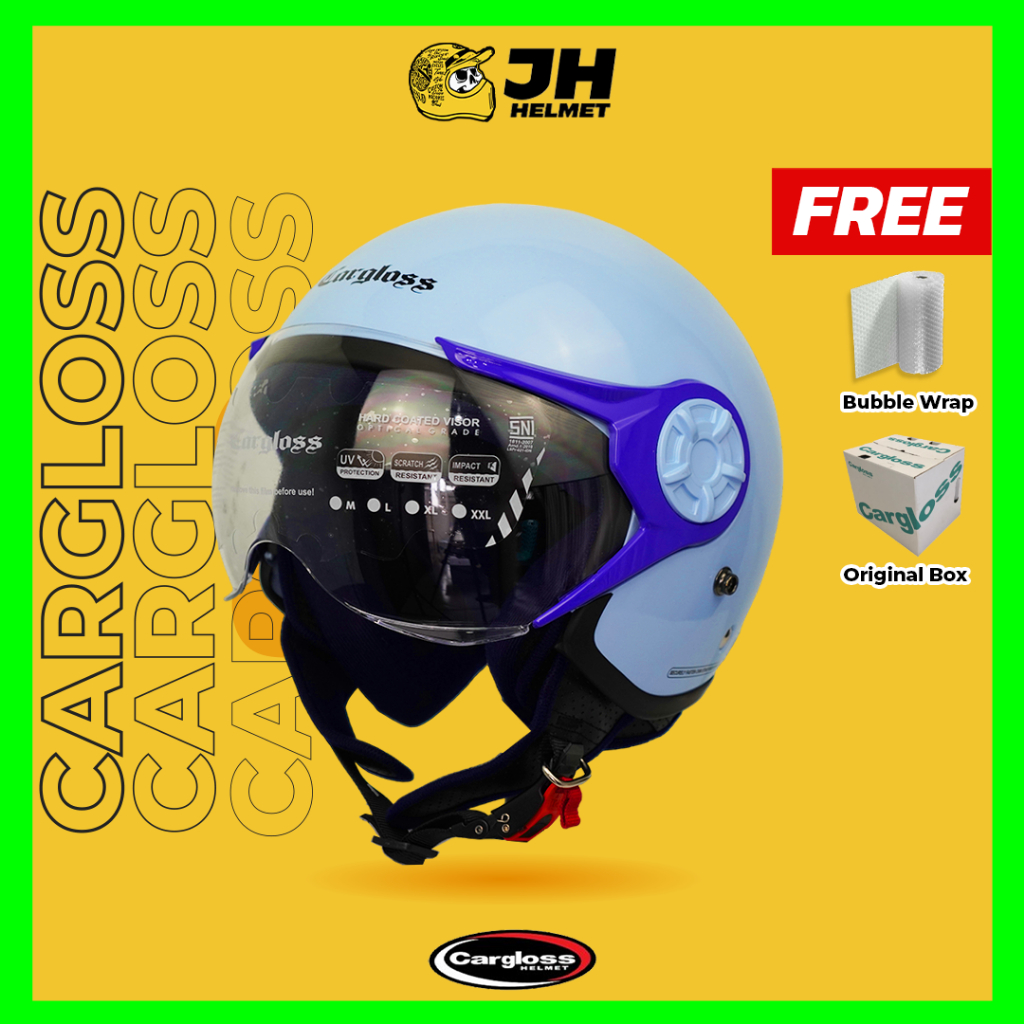 Jual Helm Retro Cargloss Original YRH Hijab SNI | GRATIS ONGKIR | Helm ...