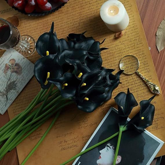 Jual Bunga LILY LATEX HITAM - Dekorasi Halloween - Bunga Hitam - Bunga ...