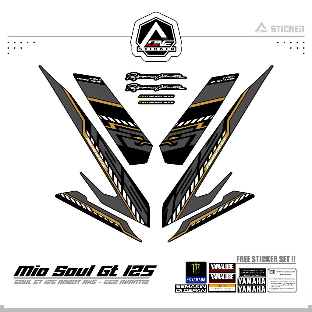 Jual STRIPING SOUL GT EDISI 2018 / 3 /EGO AVANTIZ / BLUECORE / ROBOT ...