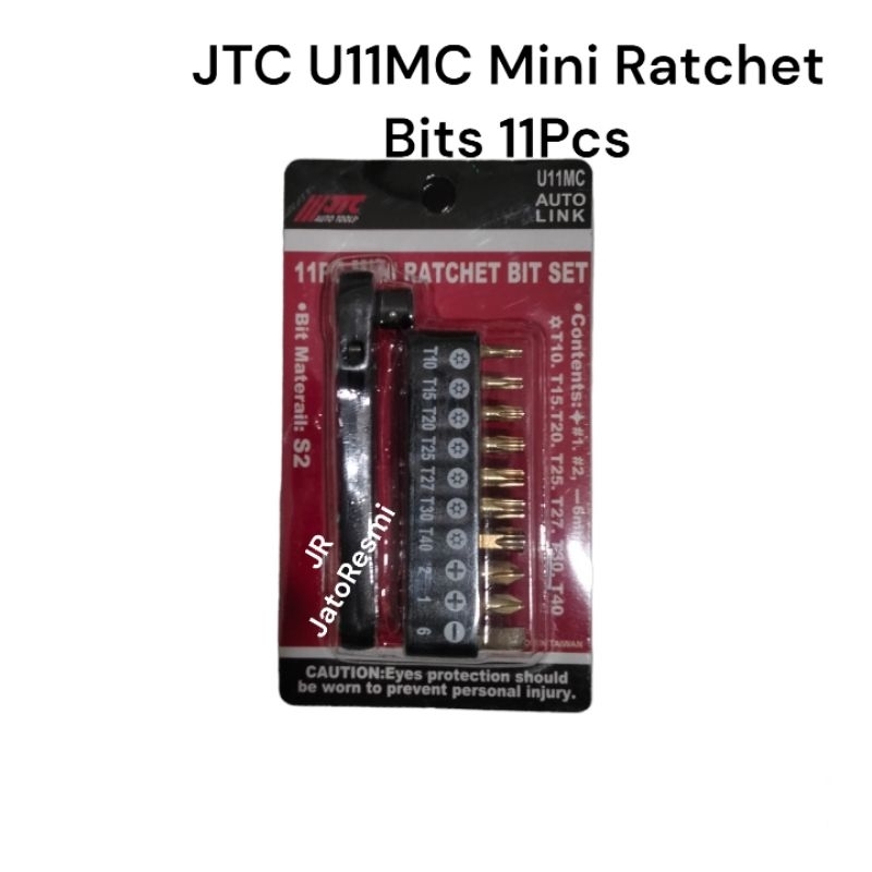 Jual JTC U11MC Mini Ratchet Bits 11Pcs Obeng Ratchet Set Made In Taiwan ...