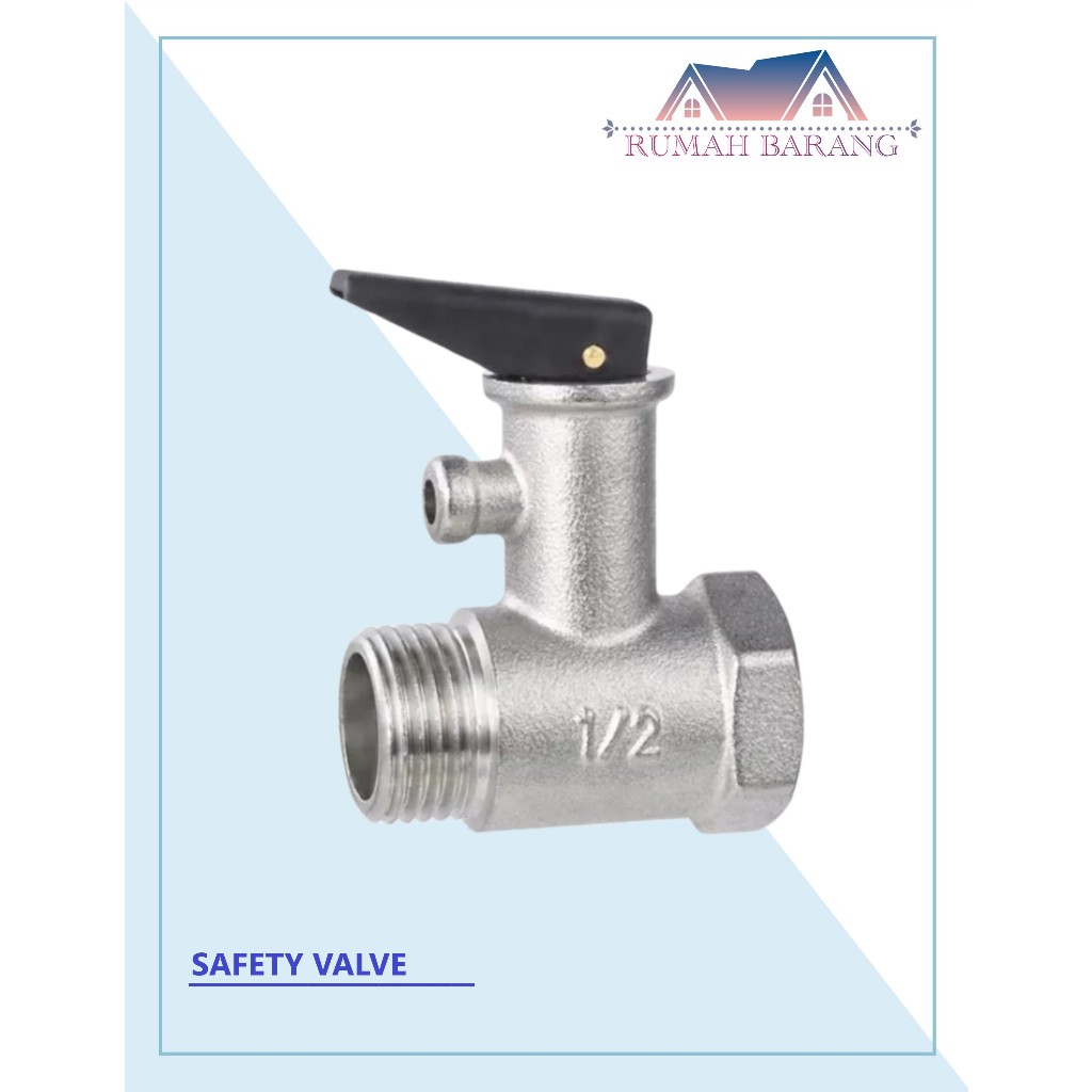 Jual Safety Valve Pemanas Air Klep / Stop Kran Water Heater | Shopee ...
