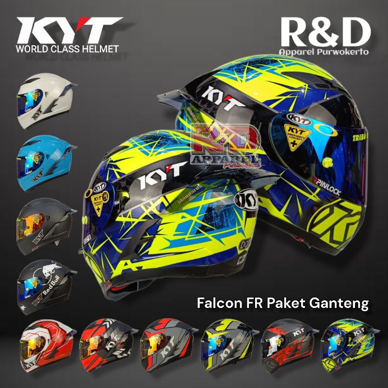 Jual HELM KYT FALCON FR PAKET GANTENG LENGKAP ORIGINAL | Shopee Indonesia
