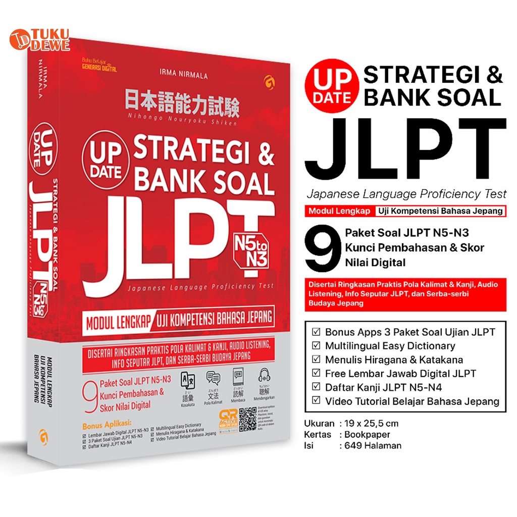 Jual Buku Jlpt Top Score Jlpt N5 & Nat Q5 Soal Dan Pembahasan Lengkap | Shopee Indonesia