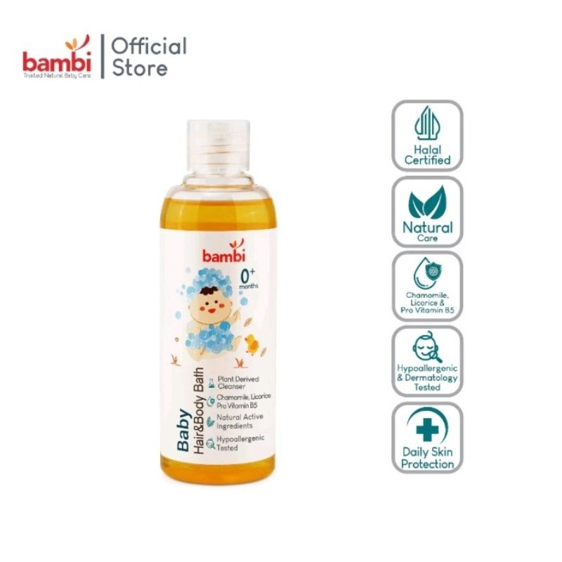 Jual bbi baby hair & body bath 2 in 1 200 ml | Shopee Indonesia
