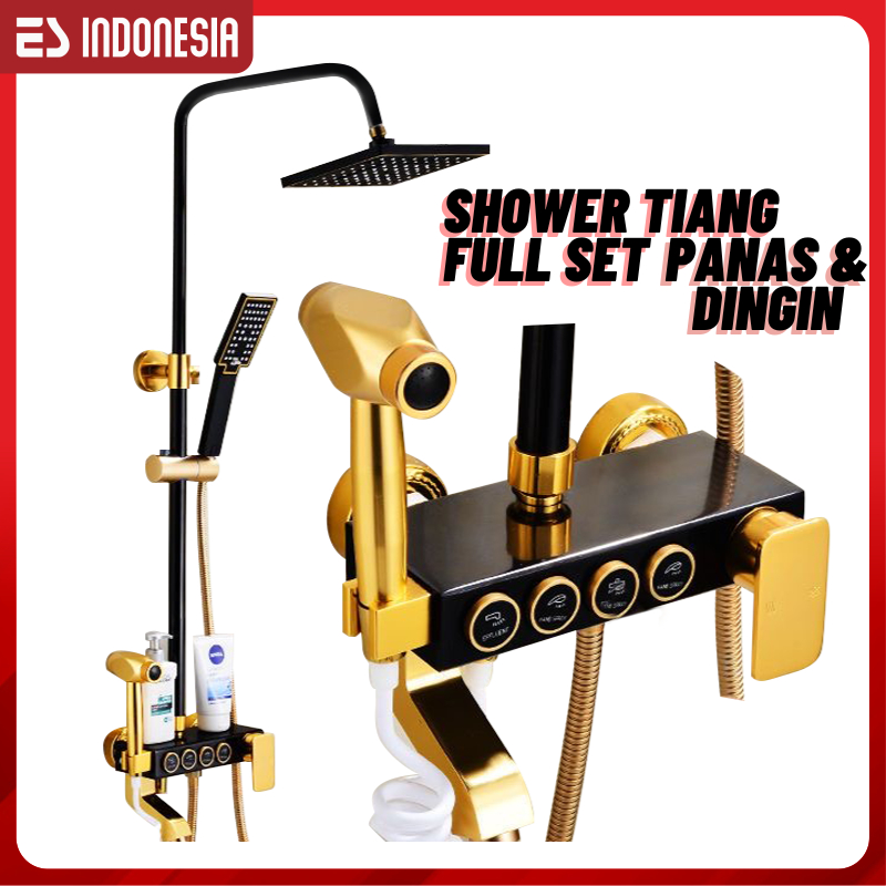 Jual ESIndo Set Shower Mandi Full Set Dengan Kran Panas Dingin Dan Tiang - Shower Full Set ...