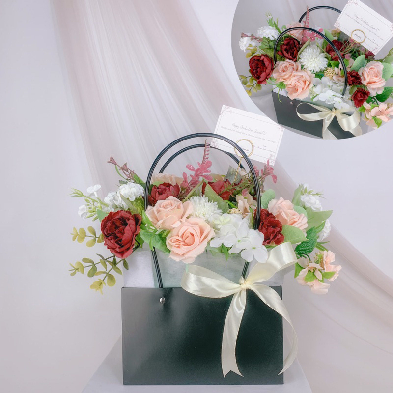 Jual (READY STOCK) Buket Bunga Artificial / Bag Bouquet Artificial ...