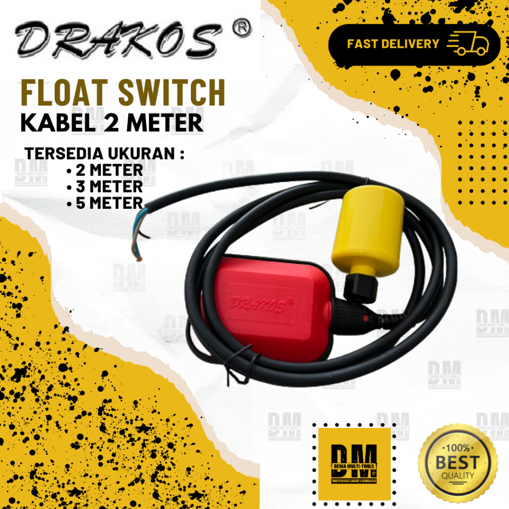 Jual Pelampung Otomatis Pompa Air Elektrik Floating Switch Drakos 2M 3M 5M 10M | Shopee Indonesia