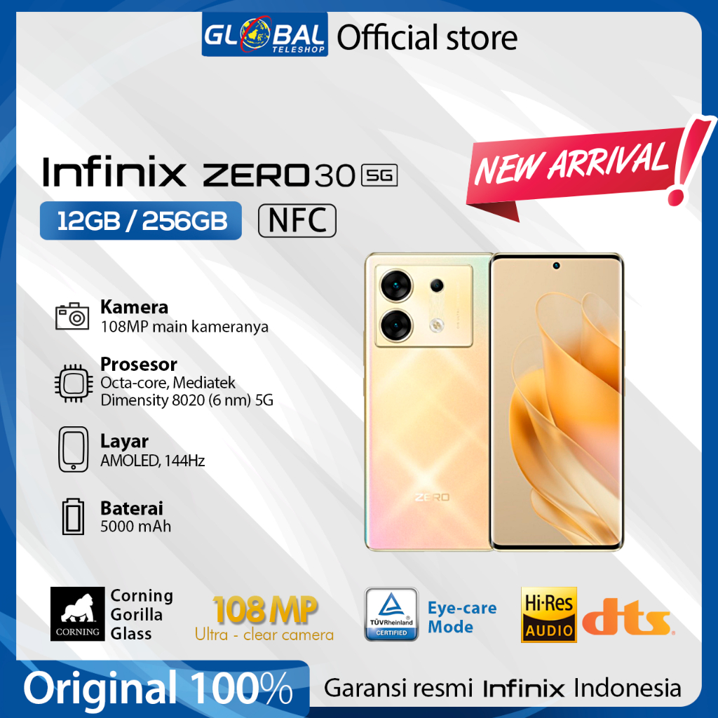 Jual Infinix Zero 30 5G / LTE 4G 12/256 GB 8/256 GB Garansi Resmi | Shopee Indonesia