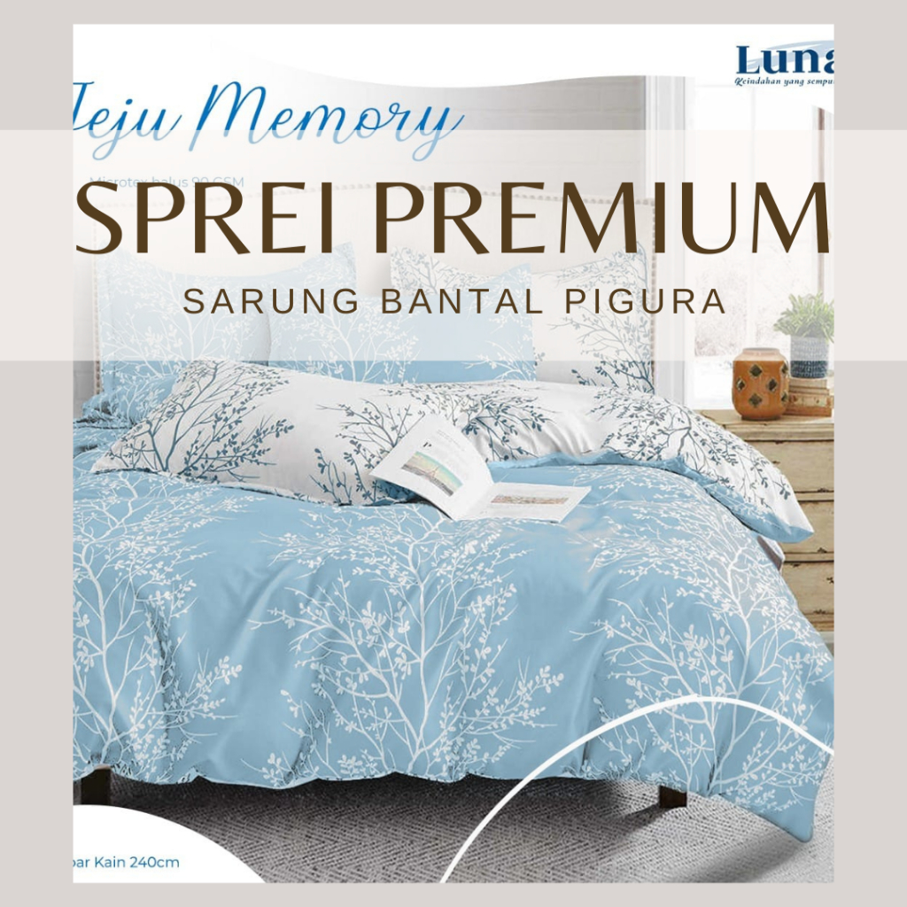 Jual SPREI LEENS FULL SET MICROTEX DISPERSE SILK SPREI AESTHETIC SIZE ...