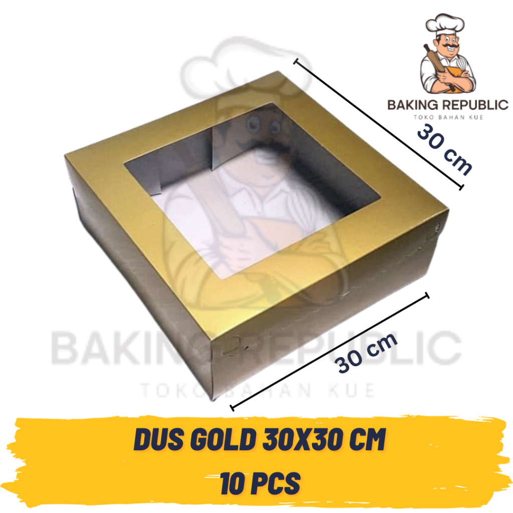 Jual DUS GOLD WINDOW | SIZE 30x30x11 | 10 PCS | Shopee Indonesia