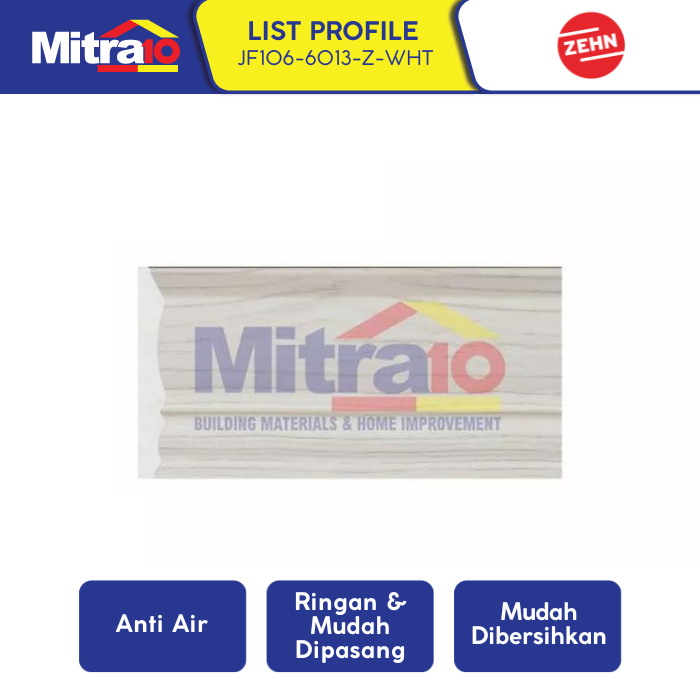 Jual Zehn List Profile Skirting JF106-6013-Z-WHT 2.4 Meter Putih ...