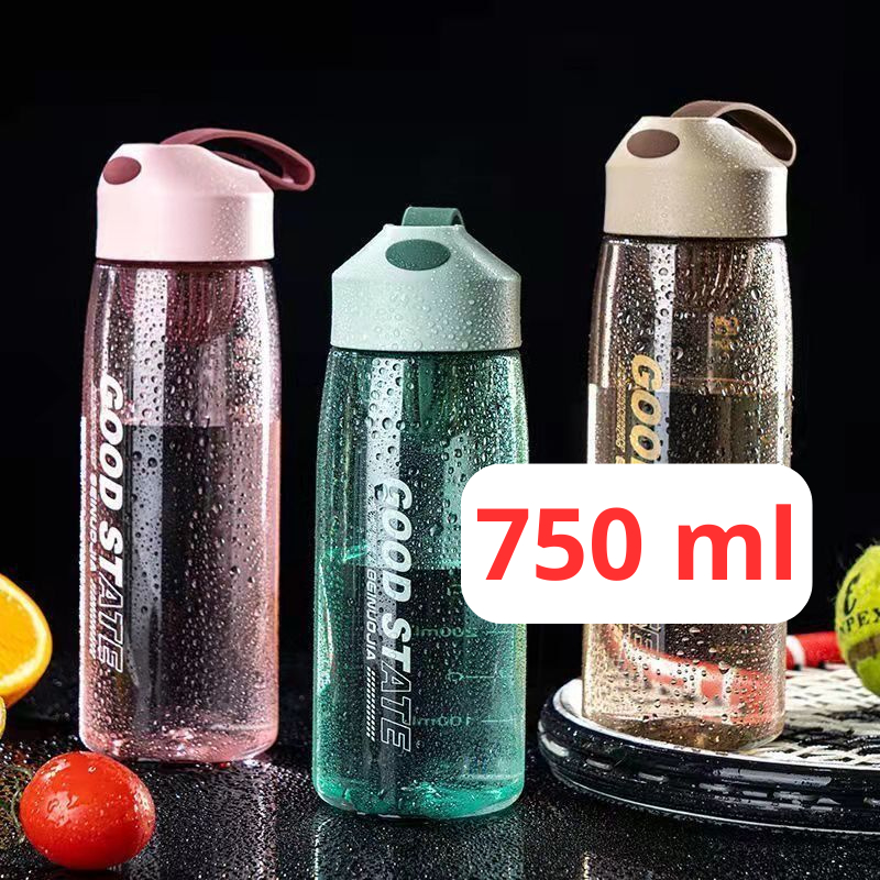Jual Botol Air Minum Plastik Aesthetic Premium High quality BT01 750ml ...