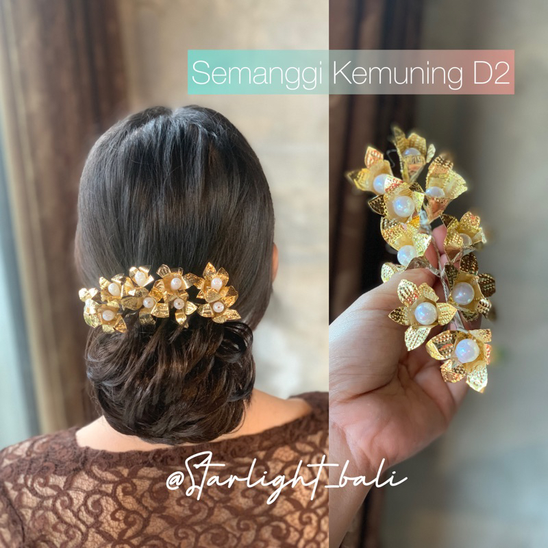 Jual SEMANGGI KEMUNING D2 /semanggi emas/semanggi bali/hairdo/sanggul ...