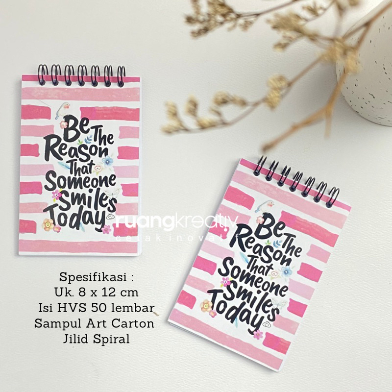 Jual Notebook Blocknote Buku Spiral MINI Estetik - Buku Catatan Kecil ...