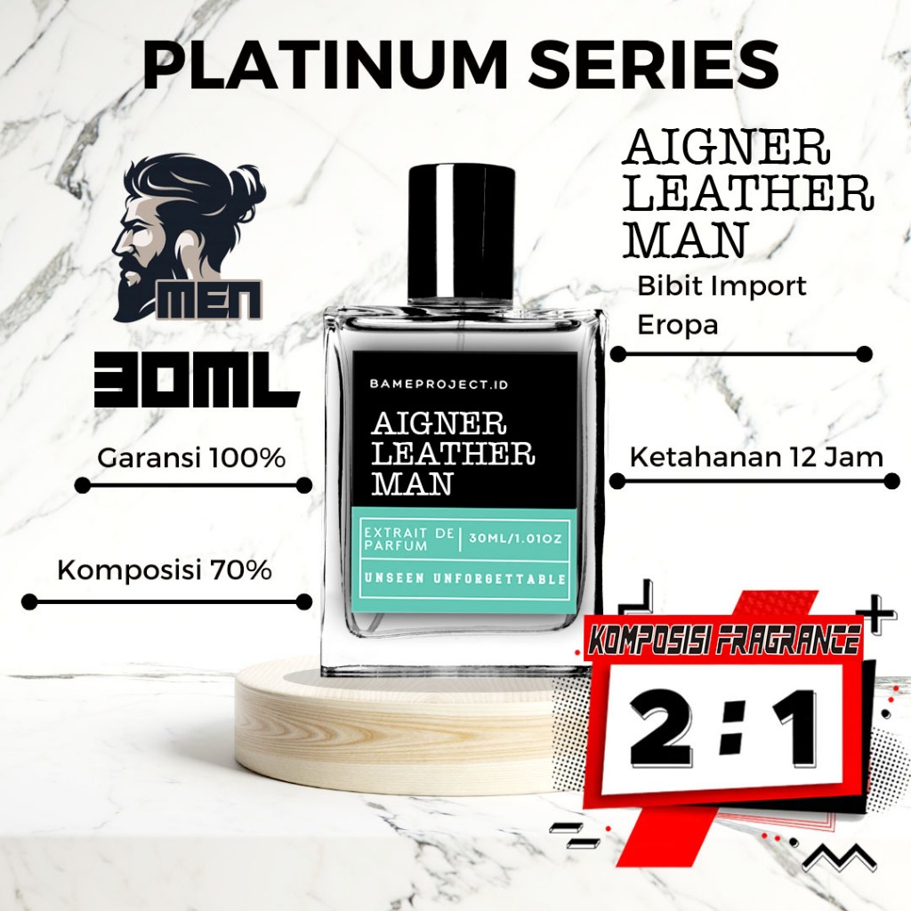 Jual Bame Project - PLATINUM INSPIRED by AGNR LEATHER MAN PARFUM PRIA ...