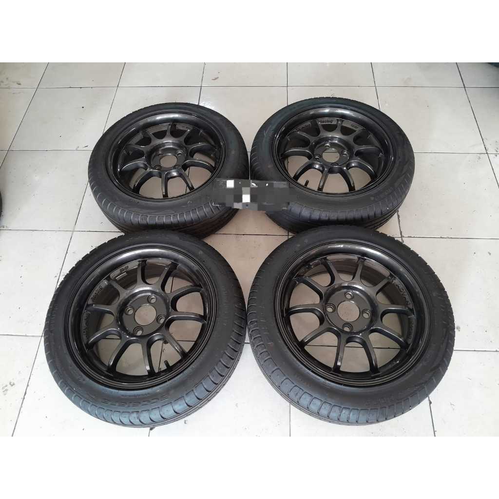 Jual Velg Bekas ADVAN R15X6,5 Baut 4 pcd 4X100 ET40 +BAN 195 50 R15 ...