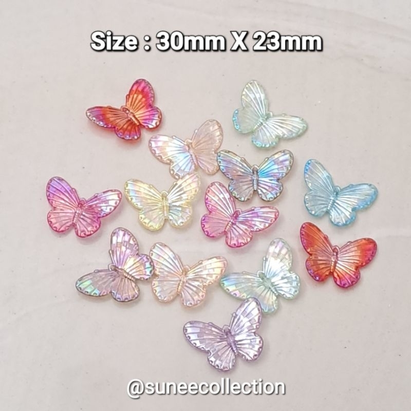 Jual [ 10pcs ] Manik Charms Kupu Glossy | Shopee Indonesia