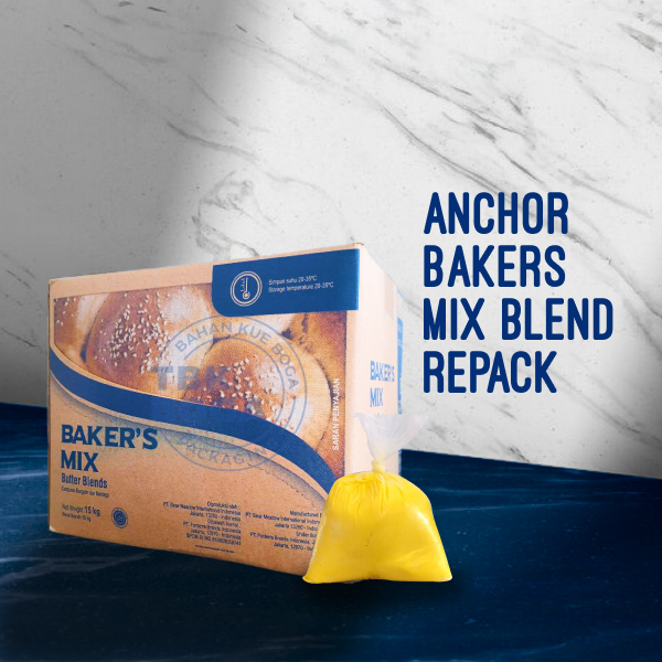 Jual ( Repack ) Anchor Baker Mix ( 500 gr, 1 kg ) Blend Bakers Butter ...