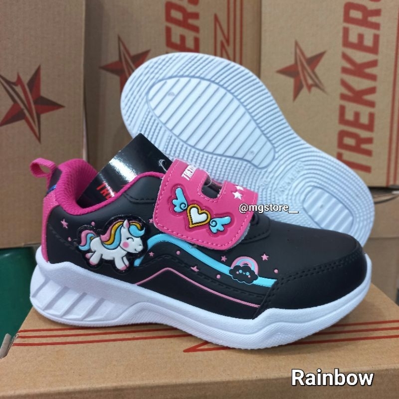 Jual Sepatu Anak ANDO Unicorn Minicorn / TREKKERS Ponyta Rainbow / New ...