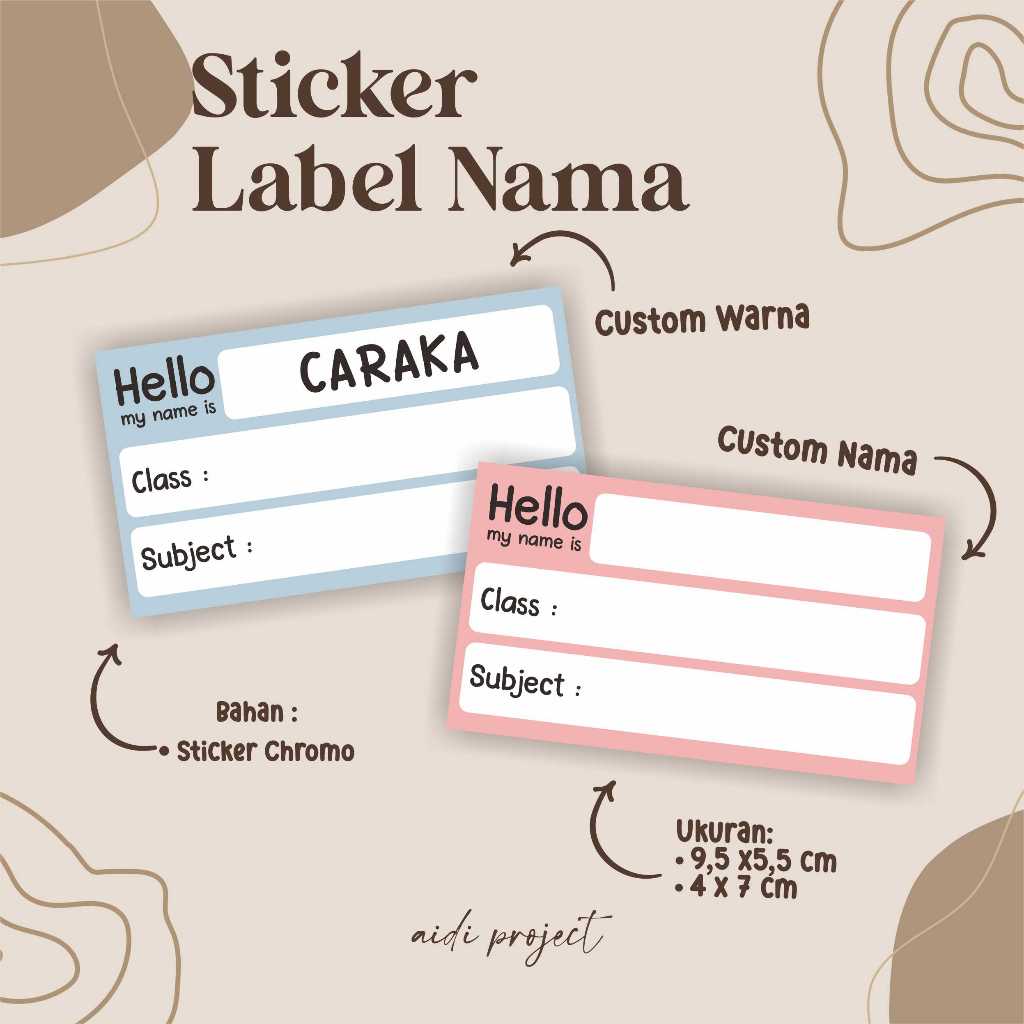 Jual Stiker Label Buku Custome | Shopee Indonesia