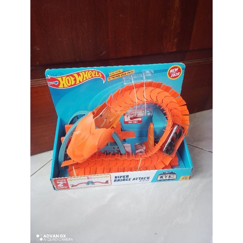 Jual hot wheels playset track viper bridge attack ORI mattel | Shopee ...