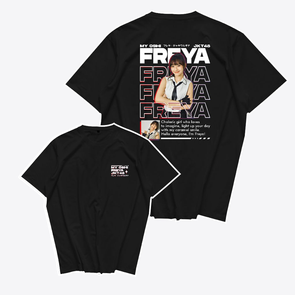 Jual Kaos my oshi freya jkt48 - cod - combed 24s - kaos jkt48 | Shopee ...