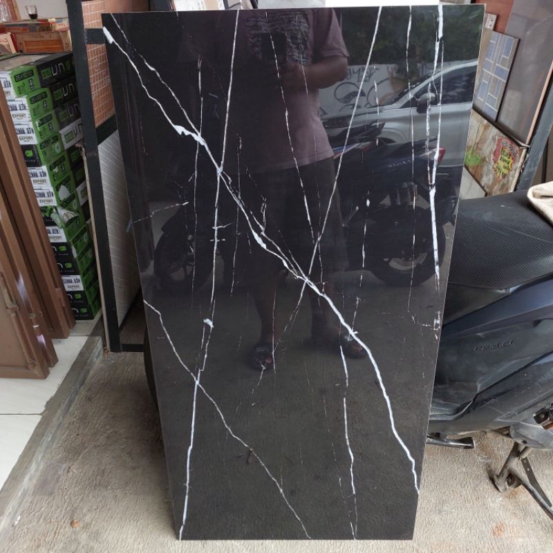 Jual GRANIT HITAM LANTAI DINDING VALENTINO GRESS APOLION BLACK 60X120 ...