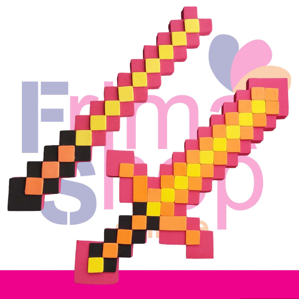 Jual MAINAN PEDANG MINECRAFT / MINE CRAFT FIRE SWORD & STICK | Shopee ...