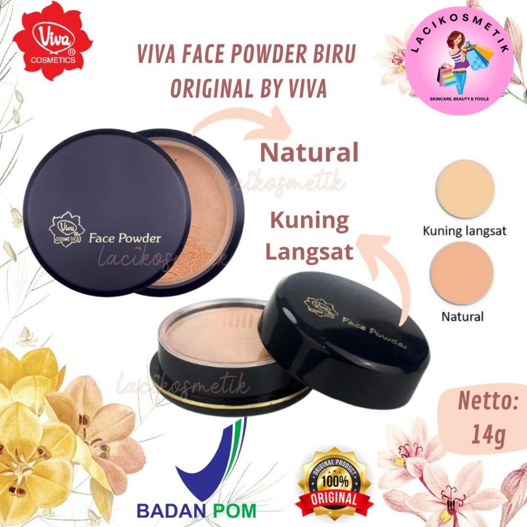 Jual LACIKOSME VIVA FACE POWDER BIRU - VIVA BEDAK TABUR BULAT ORIGINAL ...