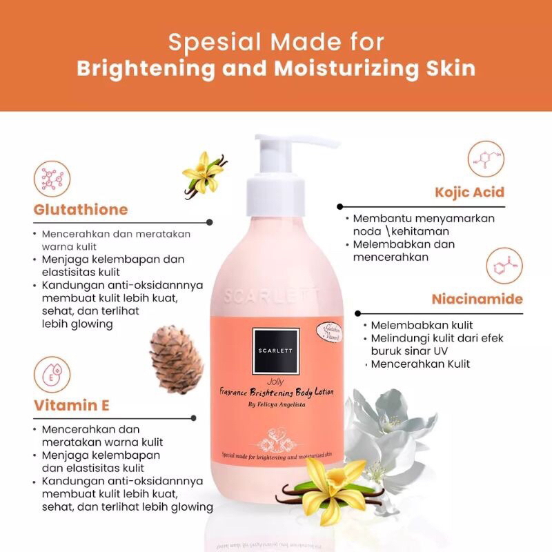 Jual SCARLETT WHITENING Original Series (Body Lotion Charming Freshy ...