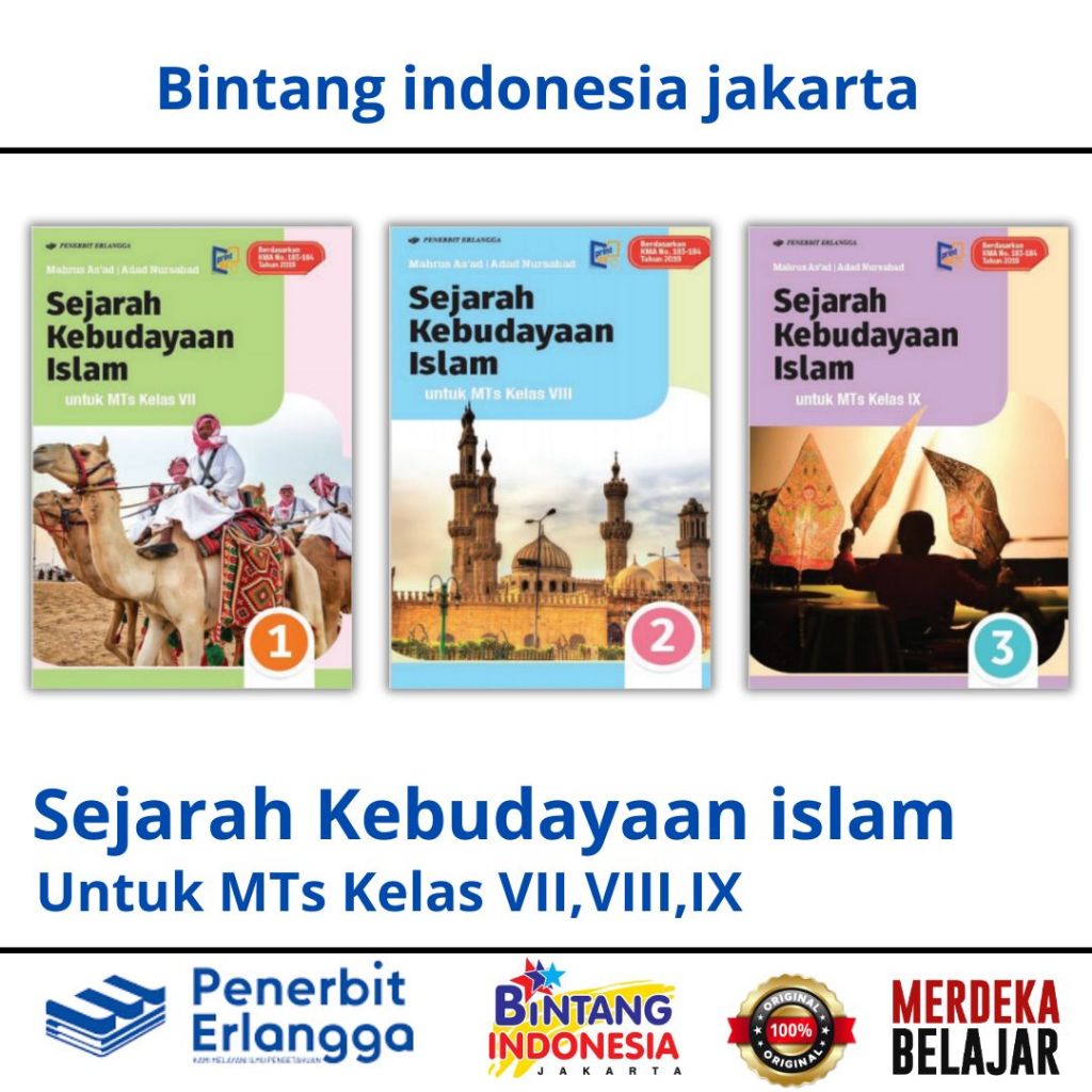 Jual Erlangga - Sejarah Kebudayaan Islam Untuk Kelas 1,2,3 MTs | Shopee Indonesia