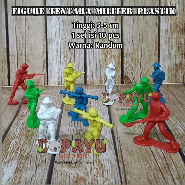 Jual Figur Tentara Militer Plastik MINIATUR DIORAMA Orang Mainan Jadul ...