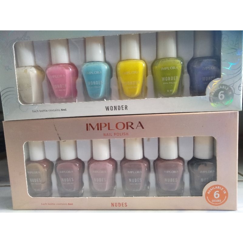 Jual Kutek IMPLORA Nail Polish Nudes & Wonder 8ml | Shopee Indonesia