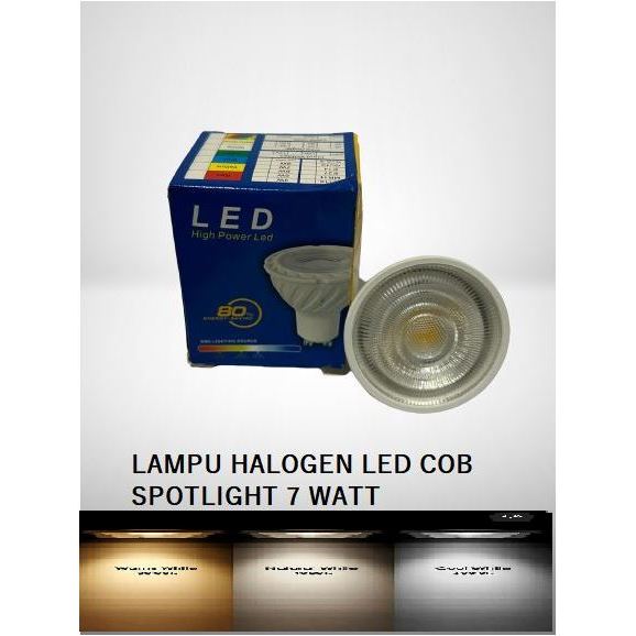 Jual LAMPU HALOGEN LED COB 7W MR-16/ LAMPU HALOGEN SPOTLIGHT FITTING MR ...