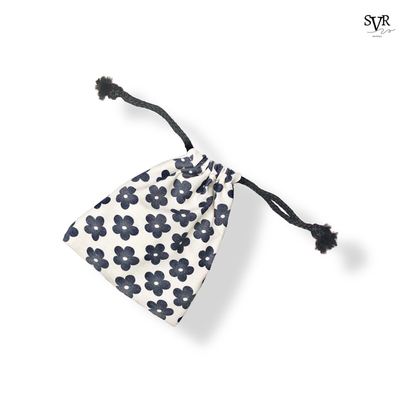 Jual Sevireys Mini Pouch B&W Pattern A Pouch Makeup Pouch Serut Pouch ...