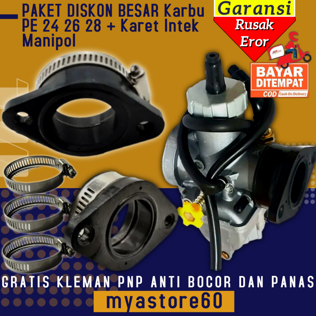 Jual Paket Lengkap Langsung Pasang!!! Karburator Karbu KEIHIN PE 24 PE 26 PE 28 Carburator Pe24 ...