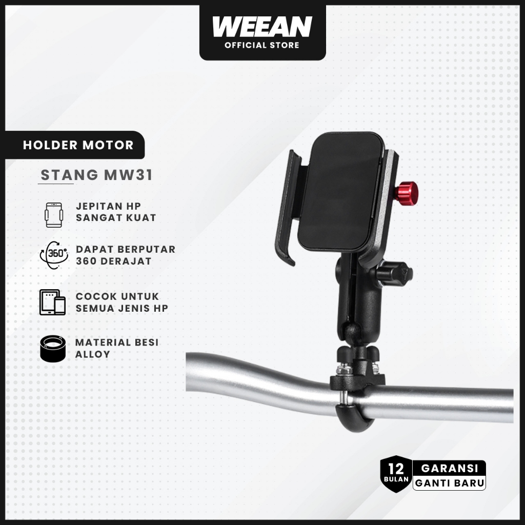 Jual WEEAN Holder Hp Motor Full Besi Stang Phone Stand Dudukan ...