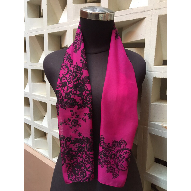Jual PINKI SYAL BATIK SCARF FORMAL SRACF SYALL MOTIF BUNGA | Shopee ...