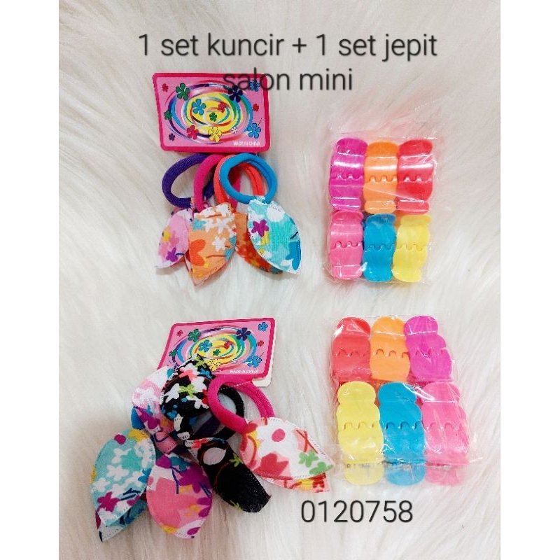 Jual KUNCIR DONAT MINI - KARET RAMBUT CIBI SET - JEPIT SALON MINI ...